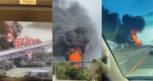 Massive Tanker Explosion Near Bridge of the Americas in Panama City